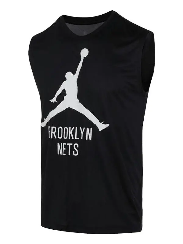 JORDAN Air Nba Logo Vest Brooklyn Nets - Black/white/multi-color