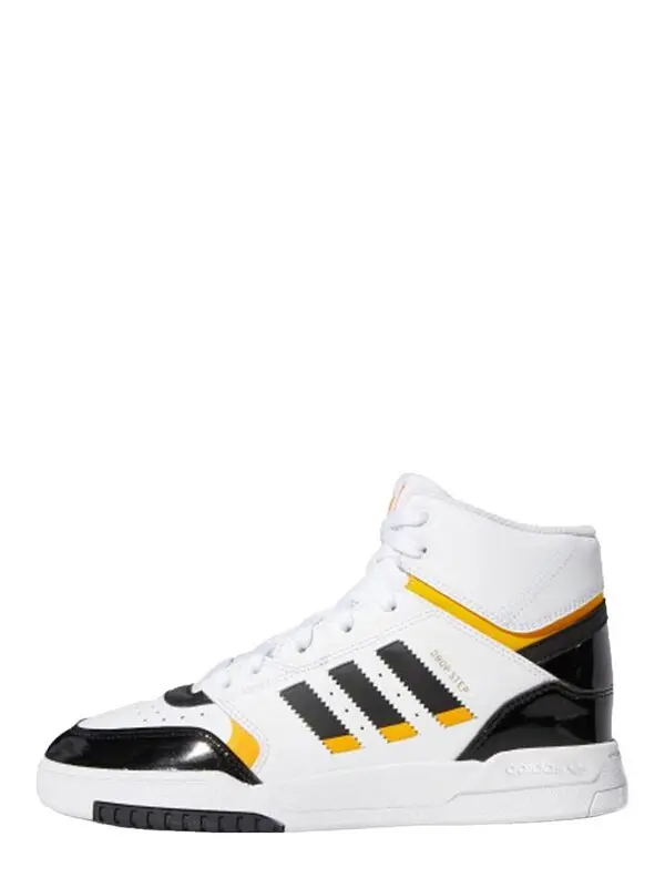 Adidas Originals Drop Step High Top Sneakers - White/yellow/black