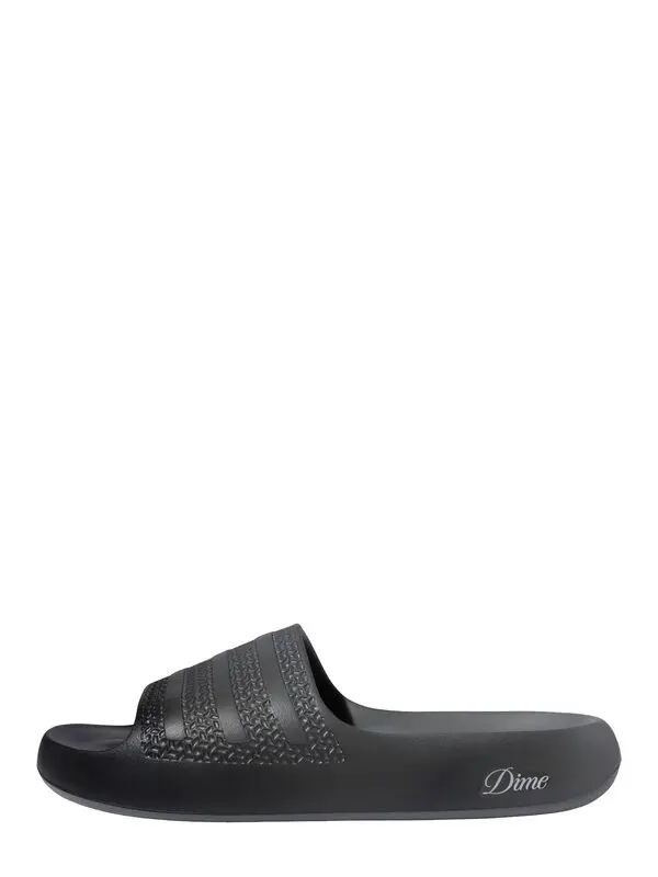 Adidas X Dime Adilette Ayoon Slides - Core Black/vista Grey/gold Metallic