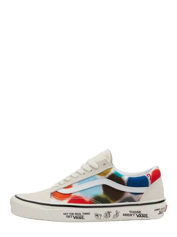 VANS Old Skool Low Top Sneakers - White/red/blue