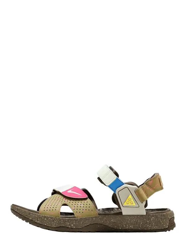 Nike Deschutz Sandals - Phantom/opti Yellow-ironstone-neutral Olive-lt Photo Blue-pinksicle