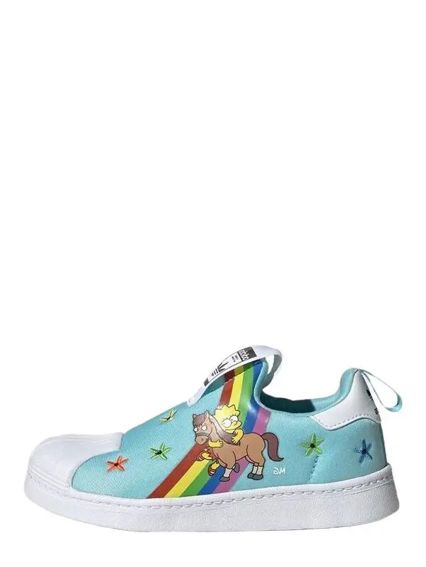 Adidas Superstar 360 X The Simpsons 'lisa And Her Pony' Slip-on Sneakers - Cloud White/cloud White/core Black