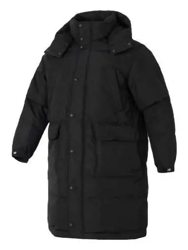 NEW BALANCE Long Down Puffer Jacket - Black