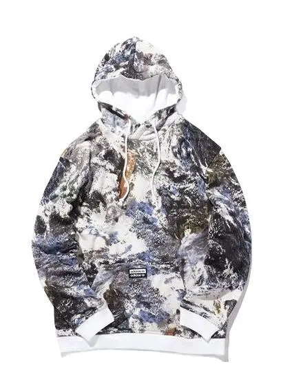 Adidas Originals D Grp Hoody Earth Printing Sports - Multi-color