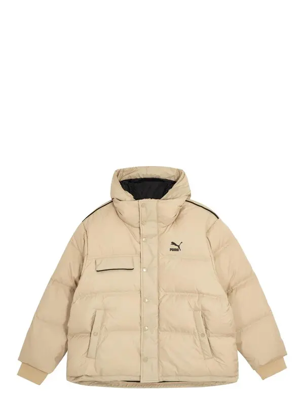 PUMA Winter Hooded Ultra Down Coat - Beige