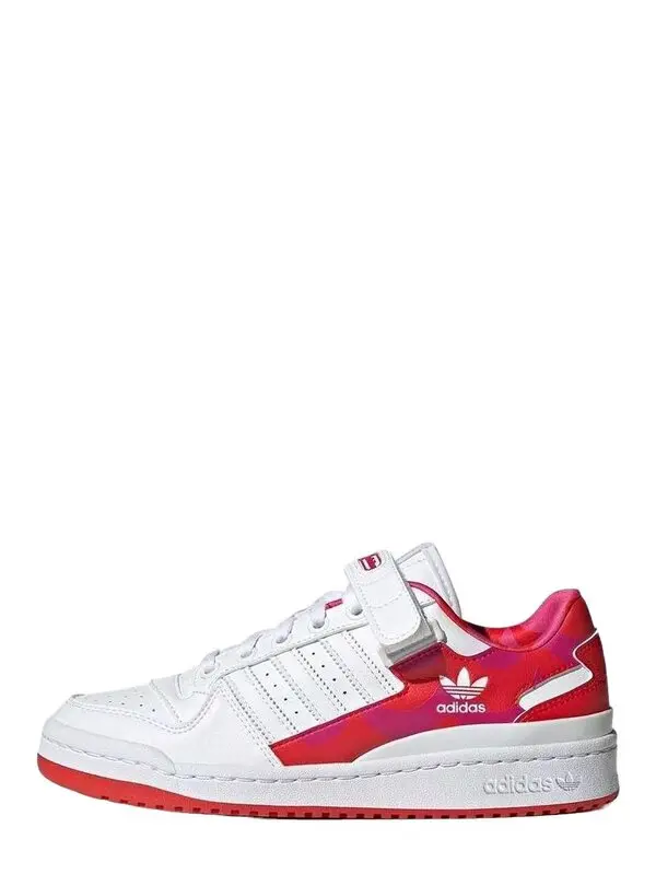 Adidas Marimekko X Forum Low 'laine Wave' Sneakers - White/red