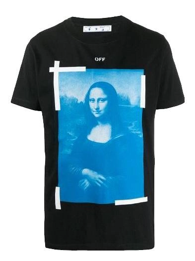 Off-White Ss21 Pattern Printing Round Neck Short Sleeve - Black