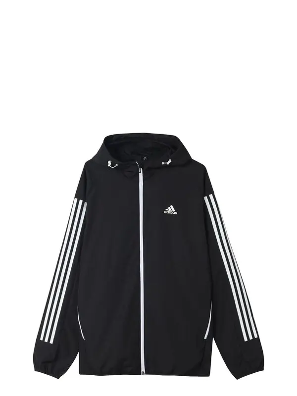 Adidas Must Haves 3-stripes Windbreaker Jacket - Black