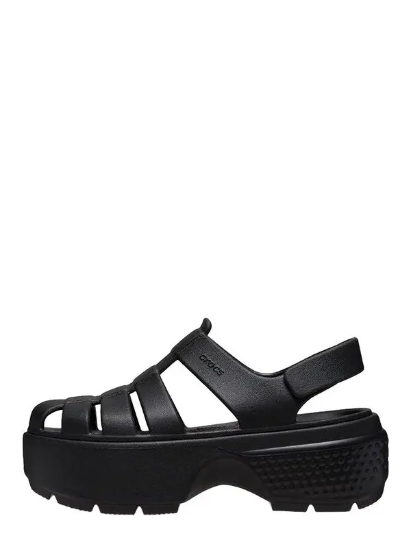 CROCS Stomp Fisherman Sandals - Black
