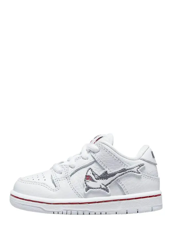 Nike X Oski Sb Dunk Low "great White Shark - White/gray
