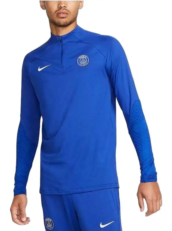 Nike X Paris Saint-germain Dri-fit Knit Football Drill Top - Blue