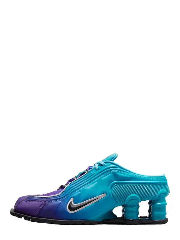 Nike X Martine Rose Shox Mule Mr4 - Scuba Blue/black/metallic Silver