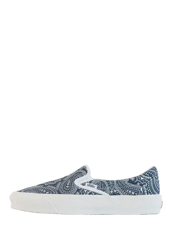 VANS Kith X Vault Og Classic Slip-on Lx "paisley - Blue/white