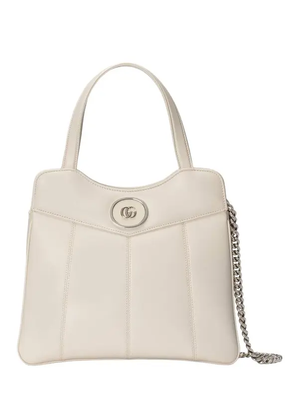 Gucci Petite Gg Small Tote Bag - White
