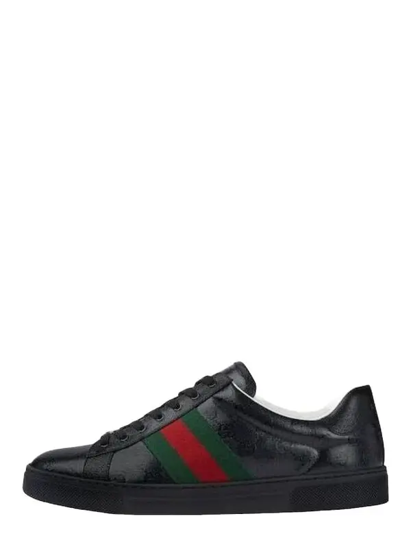 Gucci Ace Gg Crystal Canvas Sneaker - Black