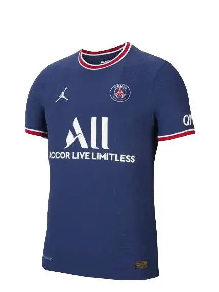 JORDAN X Psg 21/22 Match Home Dri-fit Adv Soccer Jersey - Midnight Navy/university Red/white