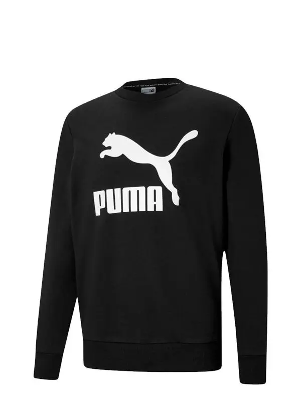 PUMA Classics Logo Crew Tr Sweater - Black/white