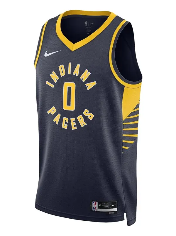 Nike Nba Tyrese Haliburton Indiana Pacers Swingman Jersey - Black/yellow