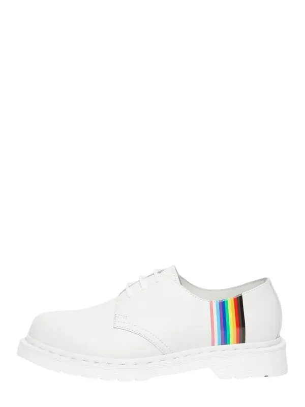 Dr. Martens 1461 Pride Smooth Lace Up Oxford - White