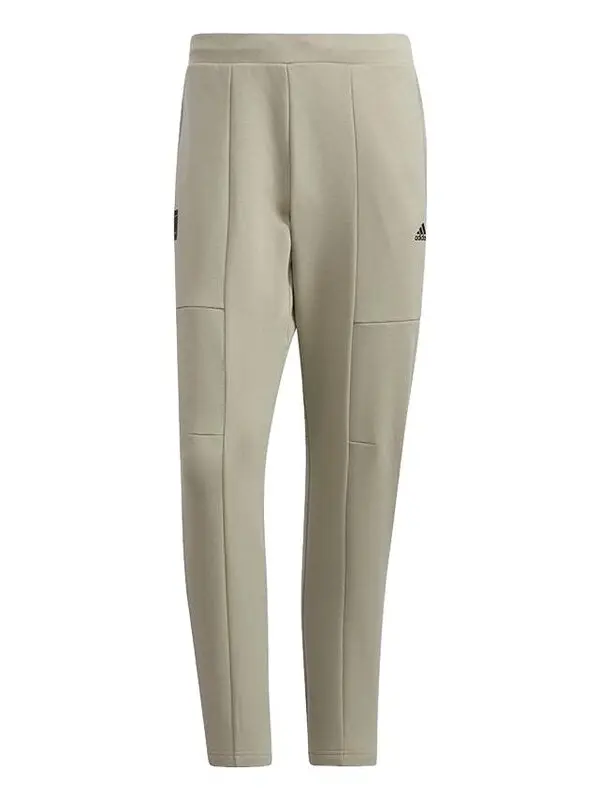 Adidas Wj Kn Warm Pnt Martial Arts Series Knit Straight Sports Pants/trousers/joggers - Khaki