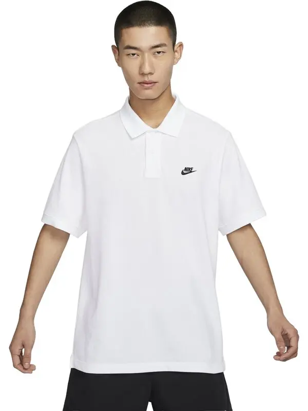 Nike Club Polo Shirt Asia Sizing - White