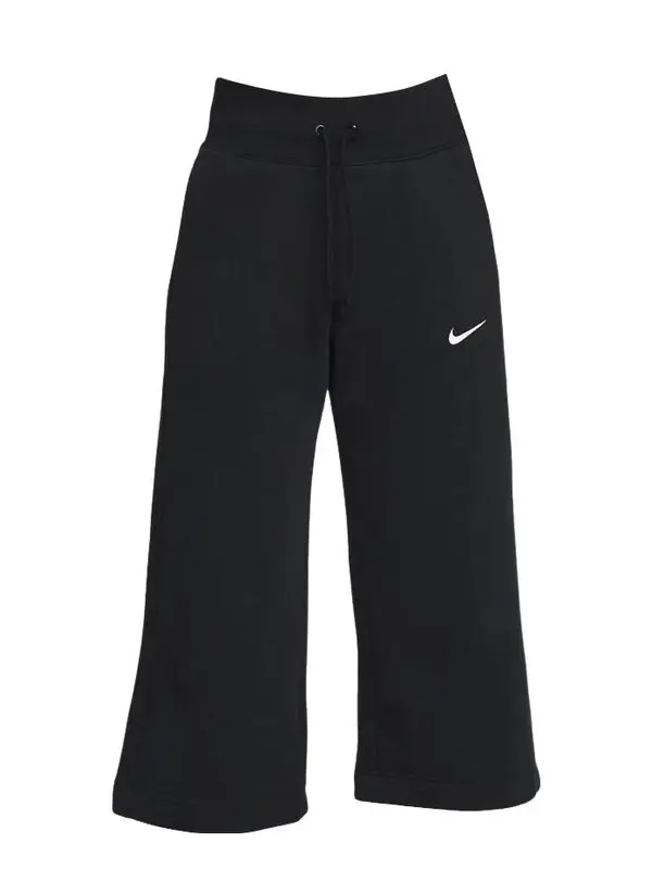 Nike Phoenix Fleece High-waisted Cropped Sweatpants - Black