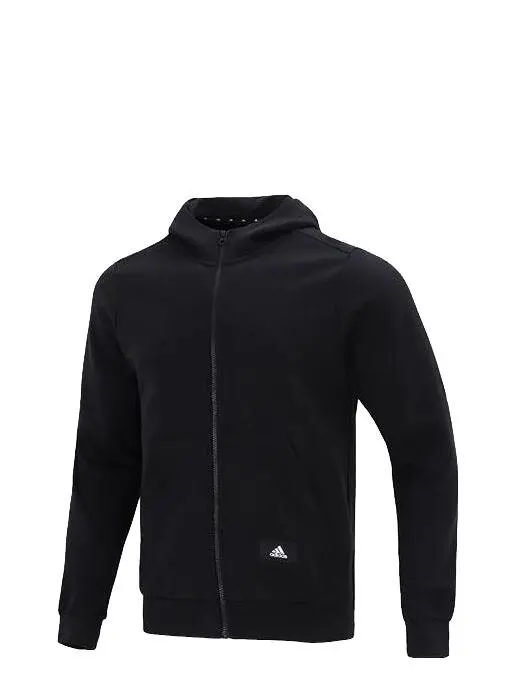 Adidas Fi Dblknt Fz Hooded Jacket - Black