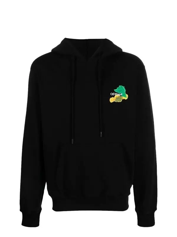 Off-White Brush Arrows Slim Skate Hoodie - Black/multi-color