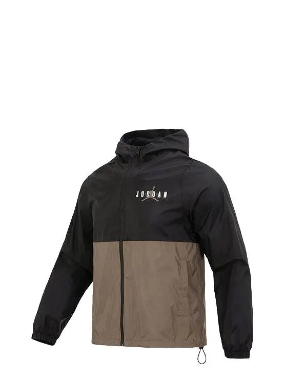 JORDAN Essential Hbr Woven Jacket - Black Brown