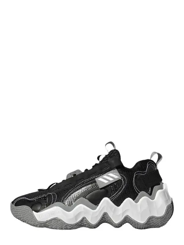Adidas Exhibit B Low Top Basketball Sneakers - Black/gray