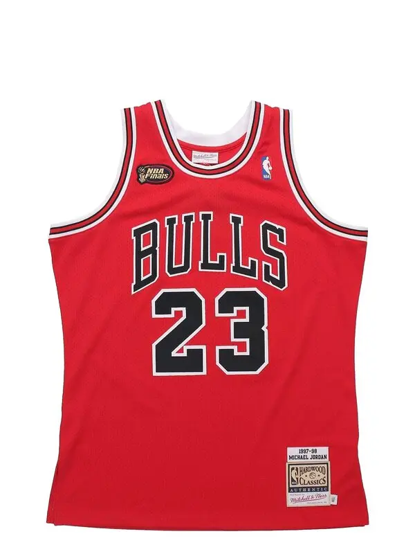 Mitchell & Ness Michael Jordan Chicago Bulls 1997/98 Finals Road Jersey #23 - Red