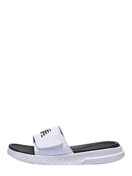 NEW BALANCE Adjustable Slides - White/black