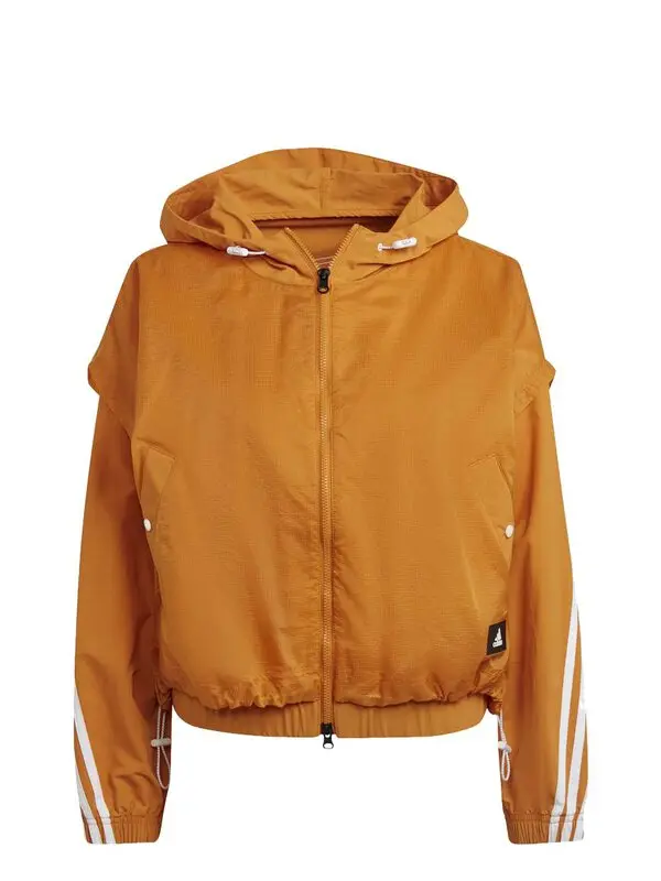 Adidas Future Icons 3-stripes Woven Hooded Track Top - Orange