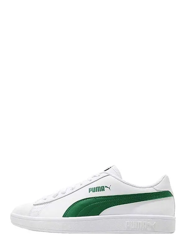 PUMA Smash V2 Low Top Sneakers - Puma White/amazon Green