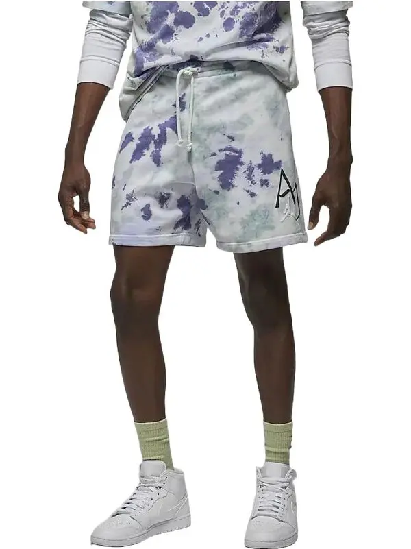 JORDAN Tie Dye Logo Knit Shorts - Multi-color