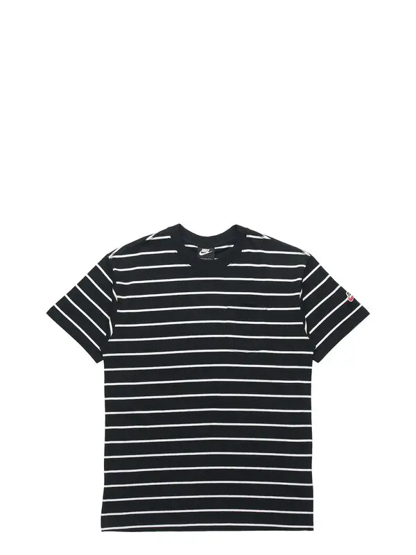 Nike Stripe Short Sleeve Tee - Black