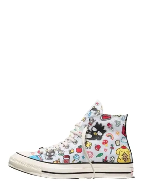 CONVERSE X Hello Kitty And Friends Chuck 70 High Top Sneakers - White/pink/green