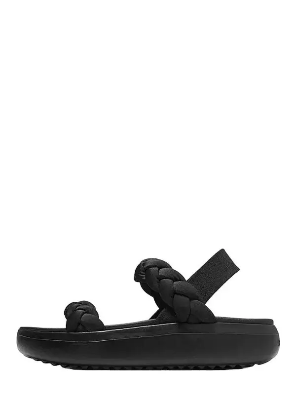 Sketchers Braided Strap Platform Sandals - Black