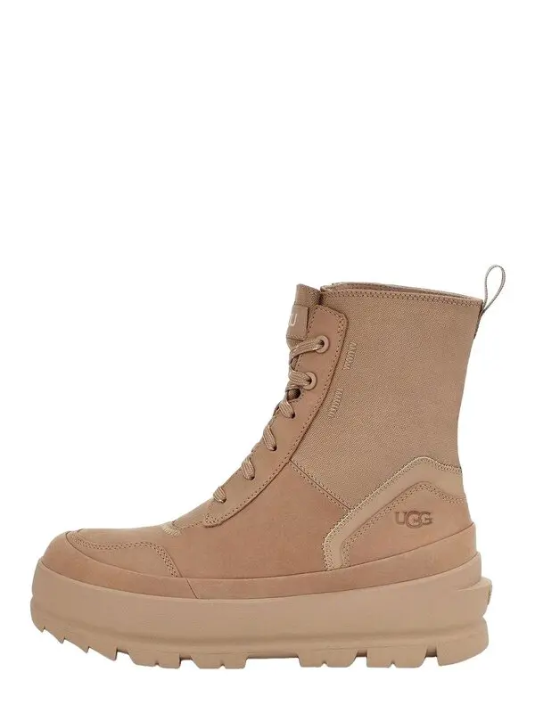 UGG Lug Sole Lace-up Boots - Sand