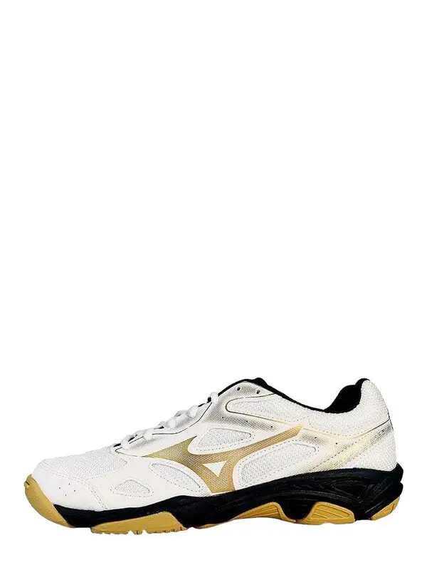Mizuno Sky Blaster Badminton Sneakers - White/gold