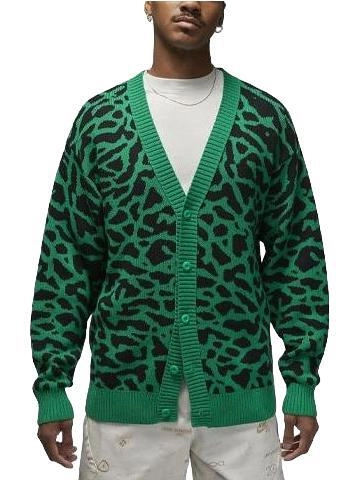 JORDAN Air Flight Heritage Cardigan - Green/black