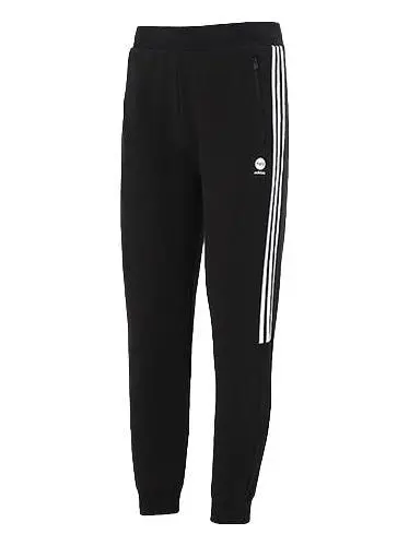 Adidas Casual Thicken Knit Sports Pants/trousers/joggers Black - Default Color