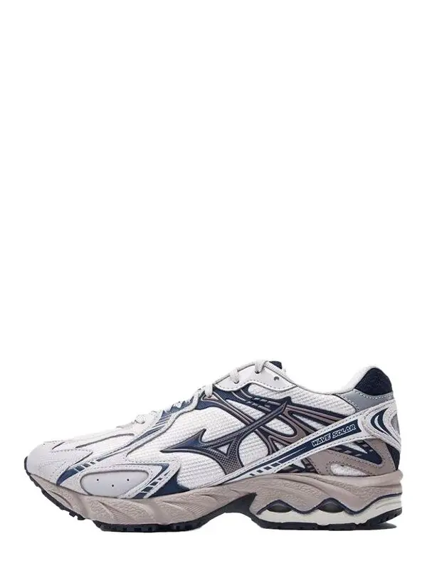 Mizuno Wave Solar V2 Athletic Sneakers - Beige/navy