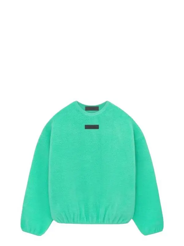 Fear Of God Ss24 Polar Fleece Crewneck - Mint Leaf