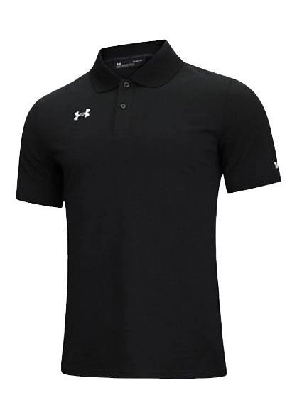 Under Armour Sports Lapel Training Short Sleeve Polo Shirt - Black