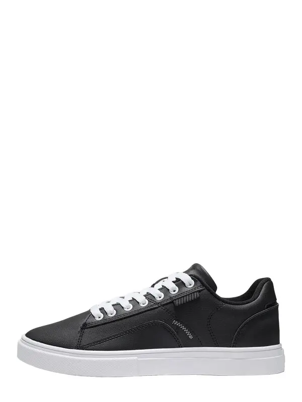 LI-NING Classic Skateboarding Low Top Sneakers - Black