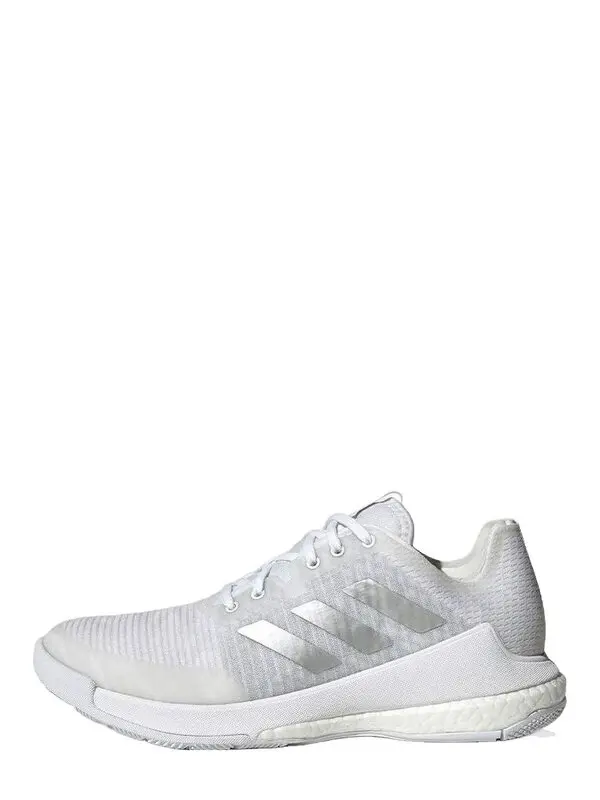Adidas Crazyflight Low Top Sneakers - Cloud White/silver Metallic