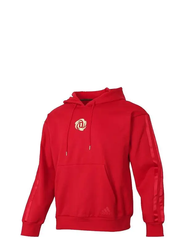 Adidas Cny Rose Sweat Printing Sports Pullover - Light Red
