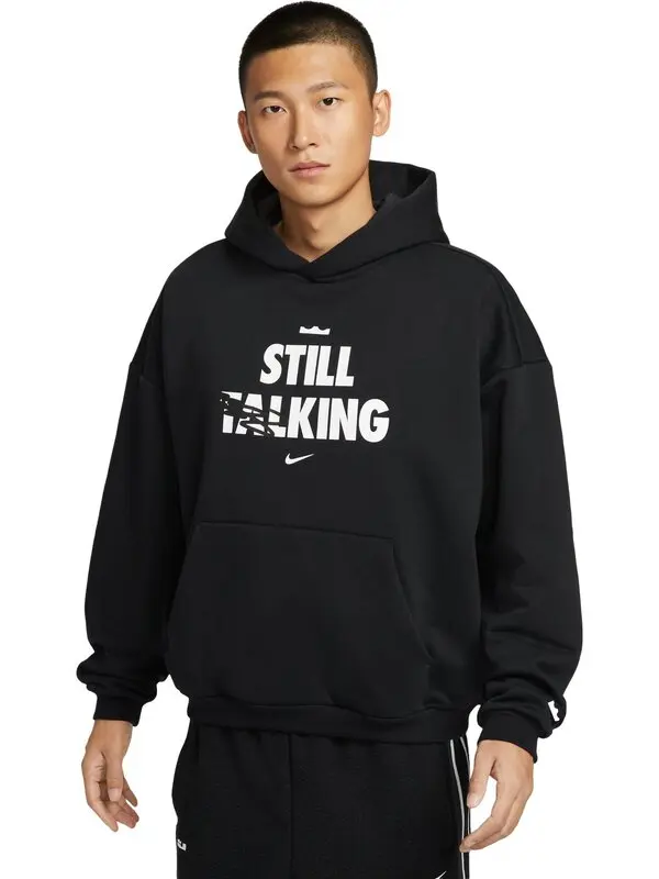 Nike Lebron "shut Up And Dribble" Graphic Hoodie - Black