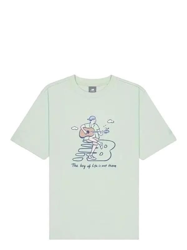 NEW BALANCE X Pk Guitar Graphic T-shirt - Light Blue